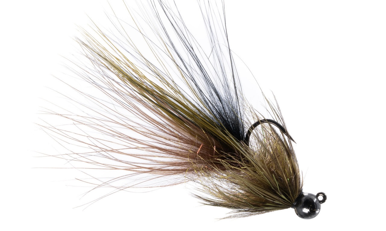 Umpqua Jig Streamer Gamebird Doctor Black Tan #8 | P-31201