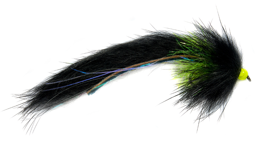Fulling Mill Streamer - Fluff Cat Black Tungsten Barbless | Streamer ...