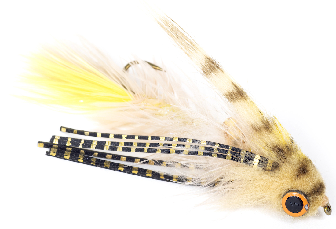 Guideline Streamer - Baby Gonga tan/yellow | Streamer und Put & Take | Fliegen | adh-fishing