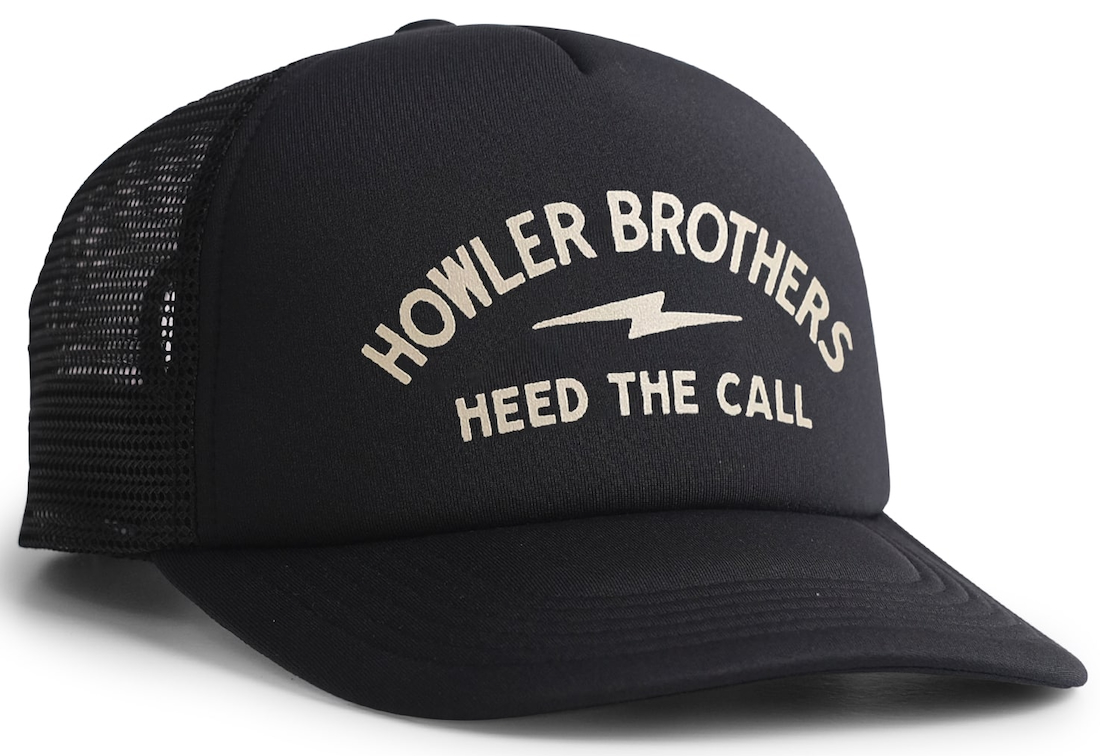 Howler Brothers Cap Foam Dome - lightning badge : black | Kappen und Hüte | Kopfbedeckungen ...