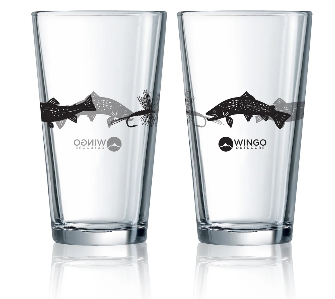 Wingo Pint Glass 2-Pack trout flies | Nützliches und mehr | Ausrüstung ...