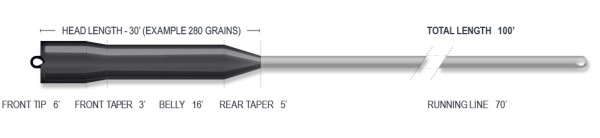 Airflo Ridge 2.0 Streamer Shovel Head - Floating Runningline with 30 ft ...