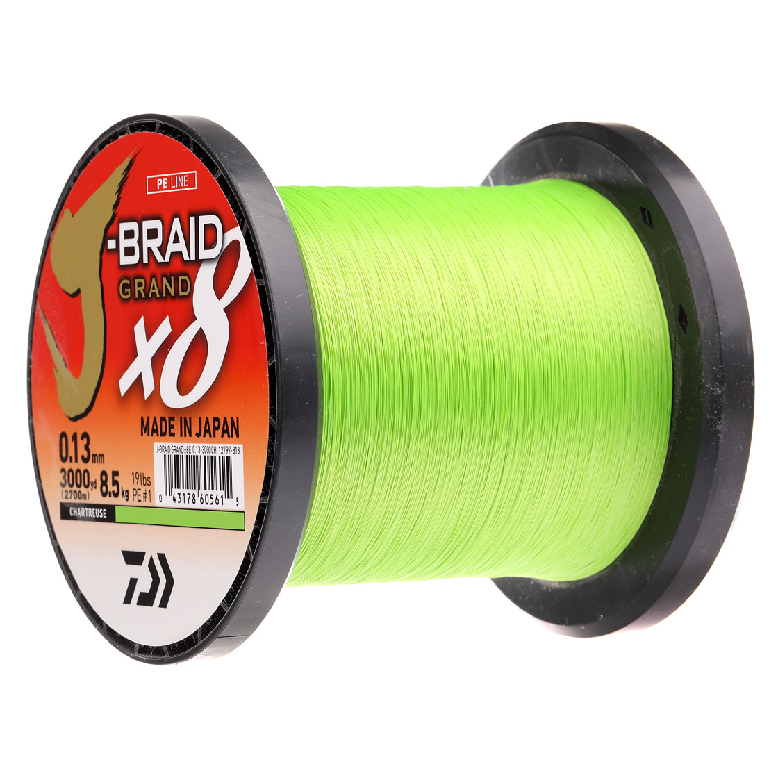 Daiwa J-Braid Grand X8E chartreuse