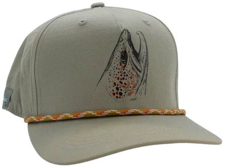 RepYourWater Brimmed Hat Grizzly Trout Cap | P-31044
