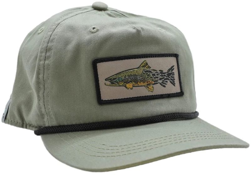 RepYourWater Brimmed Hat Grizzly Trout Cap | P-31044